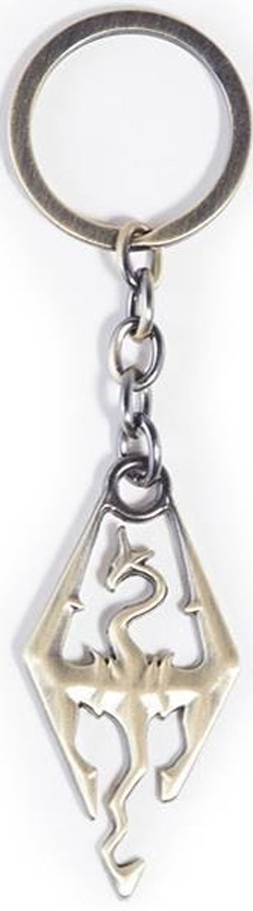 The Elder Scrolls V Skyrim Logo Metal Keychain - Spel & Sånt: The video ...