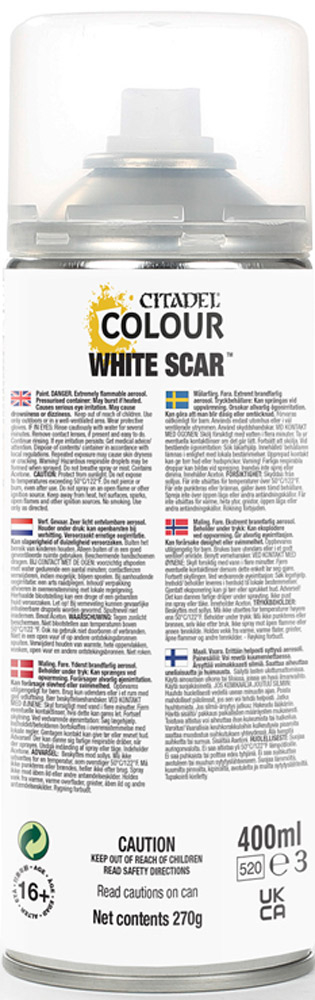 Warhammer Citadel White Scar Primer Spray Paint - Spel & Sånt: The ...