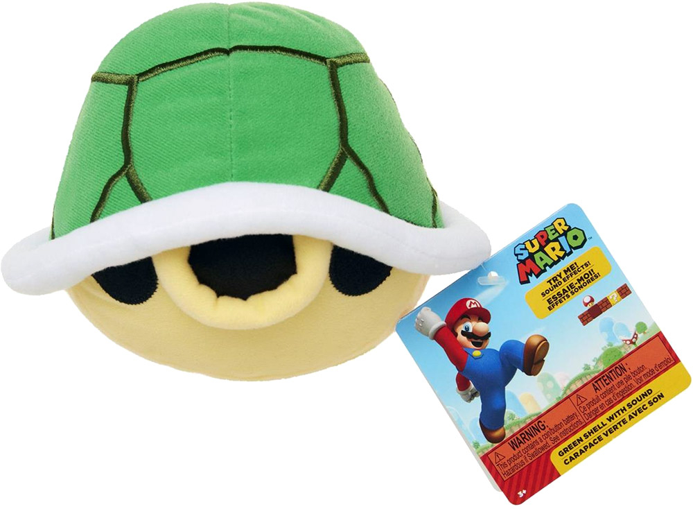 World of Nintendo 12cm Green Shell w/Sound Plush Figur - Spel & Sånt ...