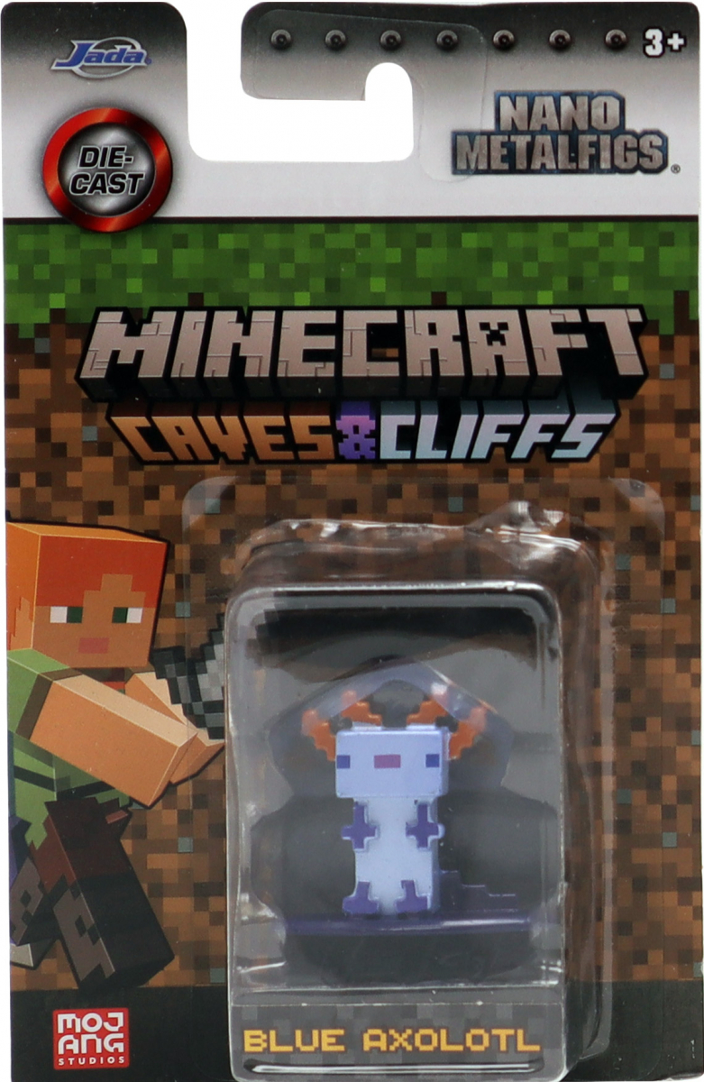 Jada Minecraft Nano Metal Die Cast Mini Figure - Blue Axolotl - Spel ...