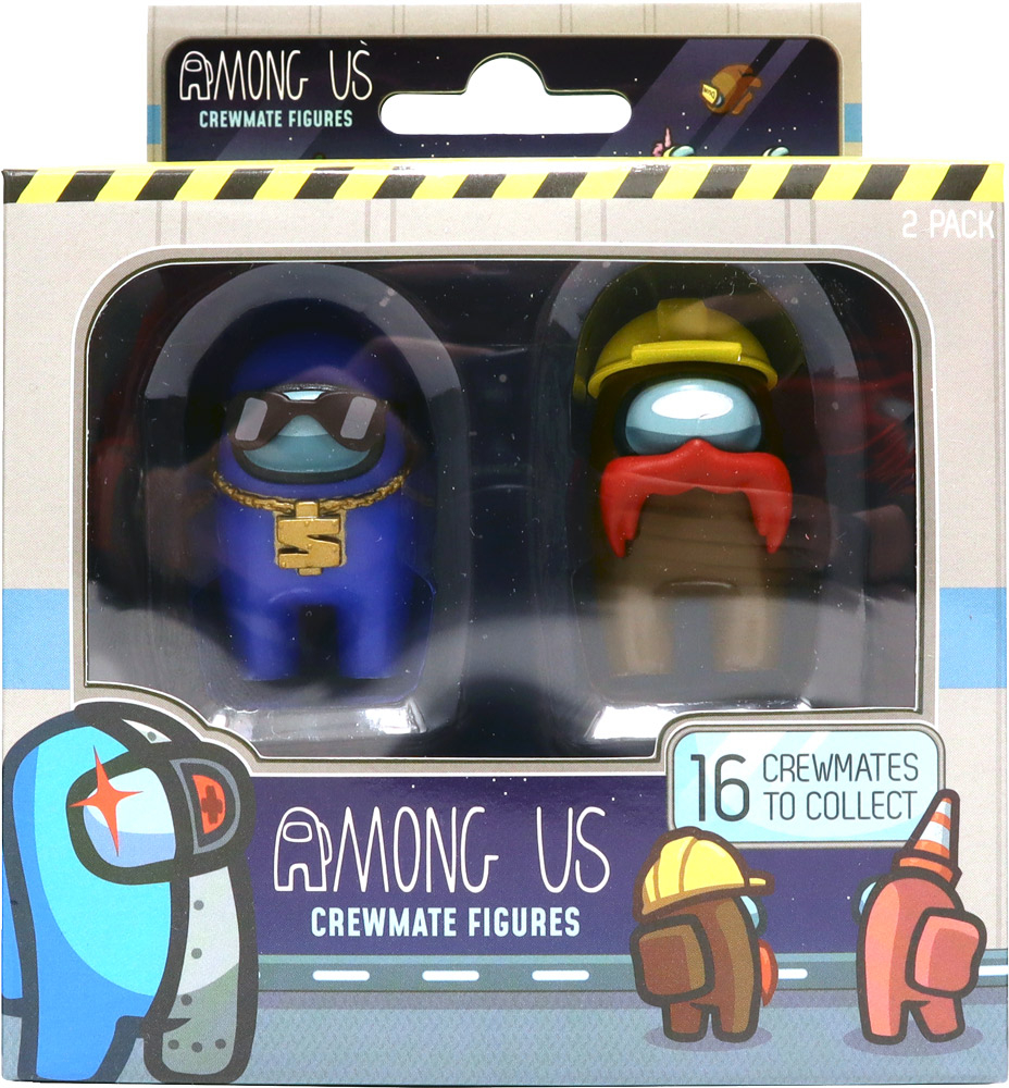 Among Us Crewmate Figures Series 2 Blue & Brown Crewmate 4cm 2-Pack ...