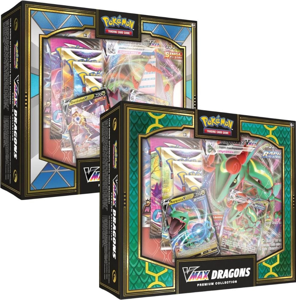 Pokemon TCG VMAX Dragons Premium Collection - Spel & Sånt: The video ...