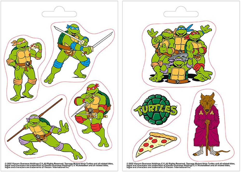 Teenage Mutant Ninja Turtles Sticker Sheet - Spel & Sånt: The video ...
