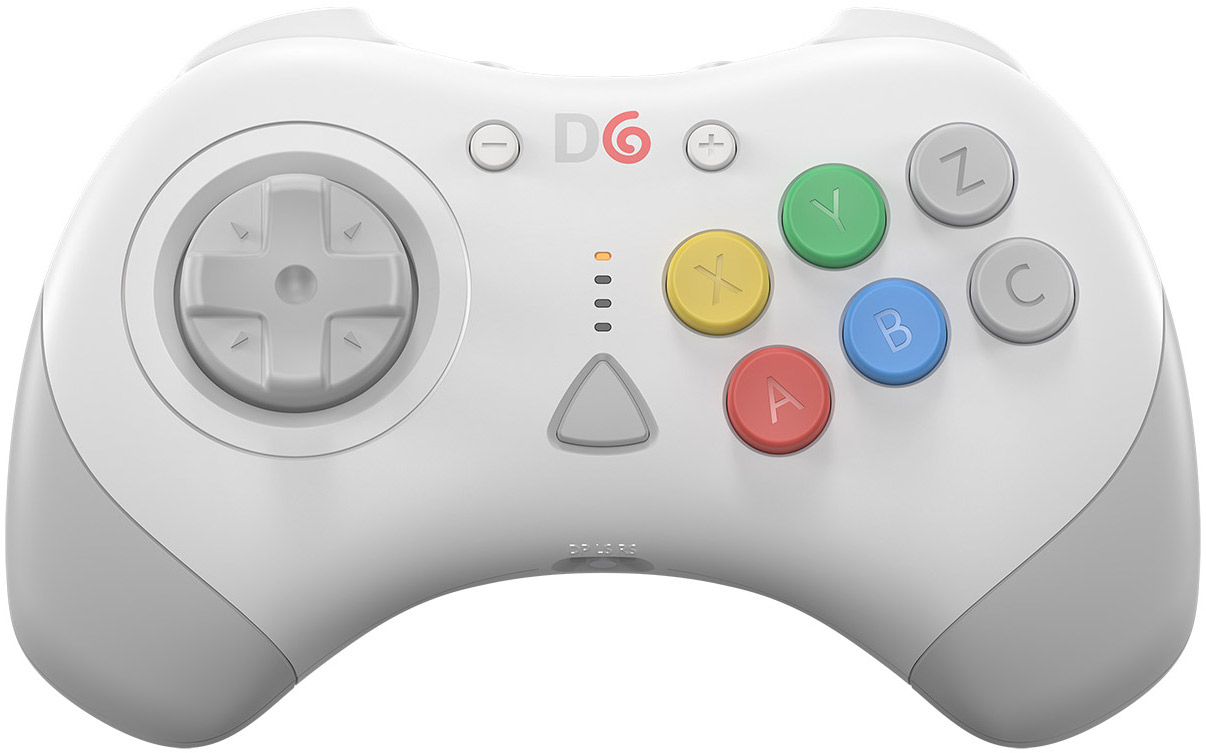 RetroFighters D6 Dreamcast Wireless 6-Button Gamepad White - Spel ...